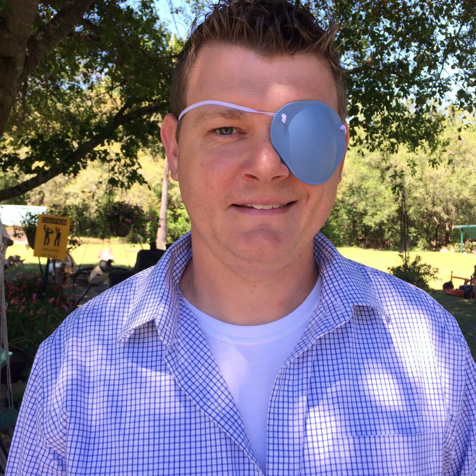 World's Best Eye Patch COUNTRY BLUE-LASTS YEARS-replace elastIc 35 ...
