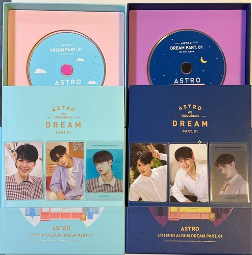 ASTRO Cha Eun-woo Eunwoo Dream Part 01 Night Day ver CD Clear Photocard ...