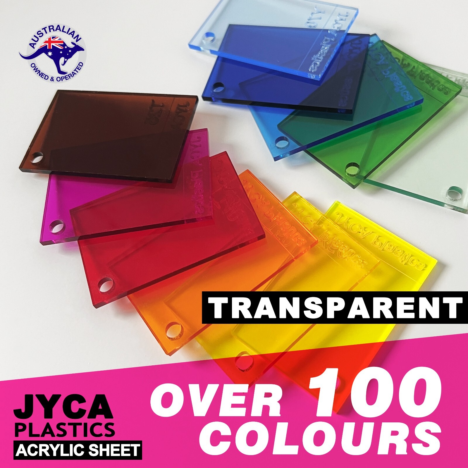 【3mm】 COLOUR TINT Transparent Acrylic Sheet Perspex Panel【Up to 20% OFF ...