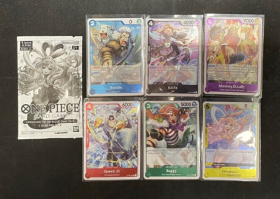ONE PIECE TCG Kingdoms of Intrigue Dash Pack Lot (6 Cards Full Set ...