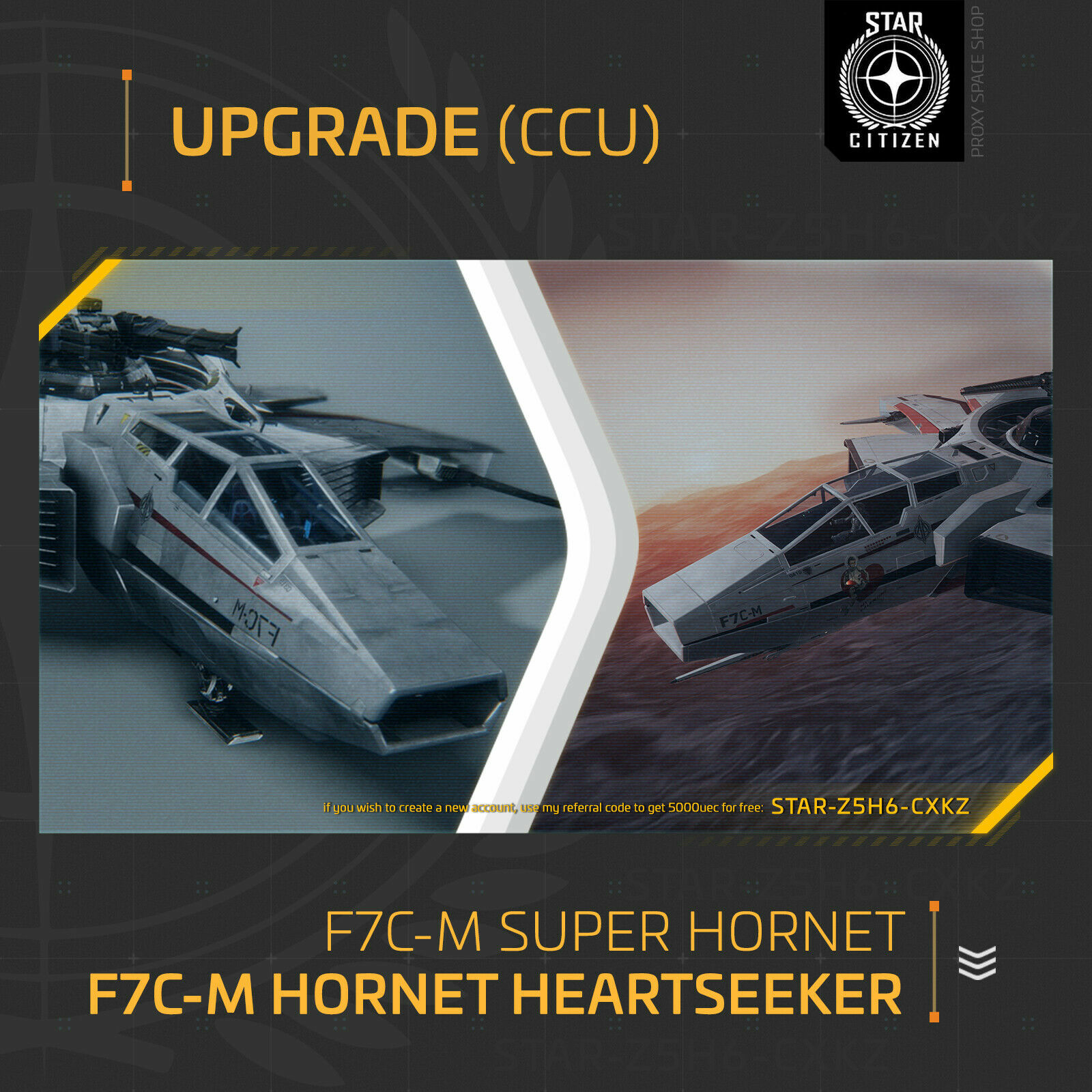 Star Citizen - ANVIL F7C-M SUPER HORNET HEARTSEEKER - UPGRADE - (CCU ...