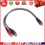 5pc 30cm 1 RCA Male to 2 RCA Female OFC Splitter Cable for Car Audio ...