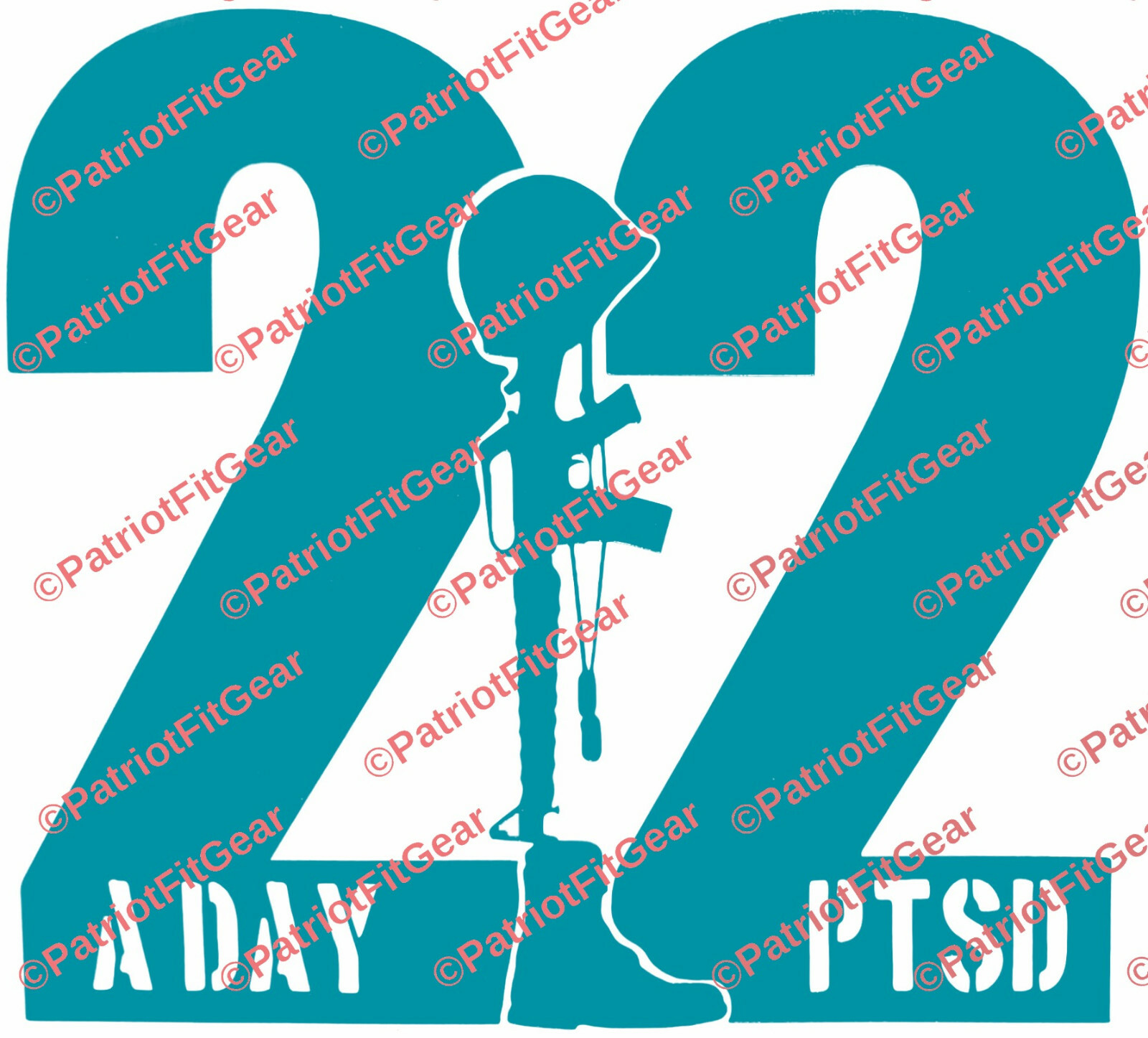 Veteran 22,The War Within,22 A Day,PTSD,Support Our Troops,Sticker ...