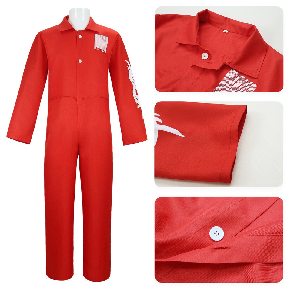 Slipknot Cosplay Costume Joey Red Jumpsuit Slipknot Blue Outfit ...
