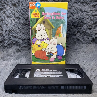 Springtime for Max & Ruby VHS Tape Kids Nick Jr 2005 Nickelodeon ...