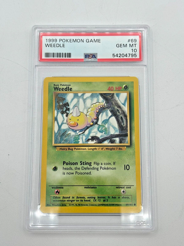 1999 Pokémon #69 WEEDLE GEM MT 10 | eBay