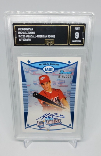 2008 Bowman AFLAC ALL-AMERICAN MIKE ZUNINO AUTO RC /225 Beautiful GMA ...
