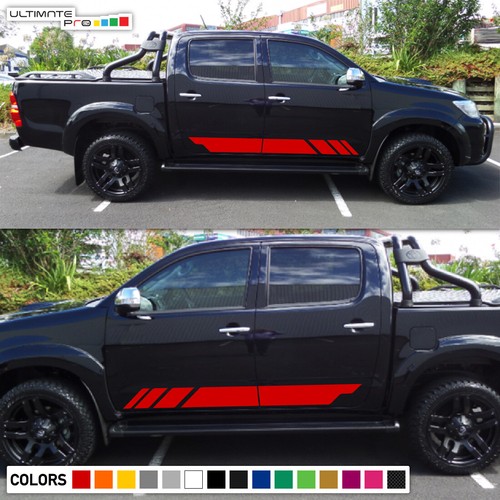 Decal Graphic Sticker Side Stripe Kit For Toyota Hilux TRD Sport ...