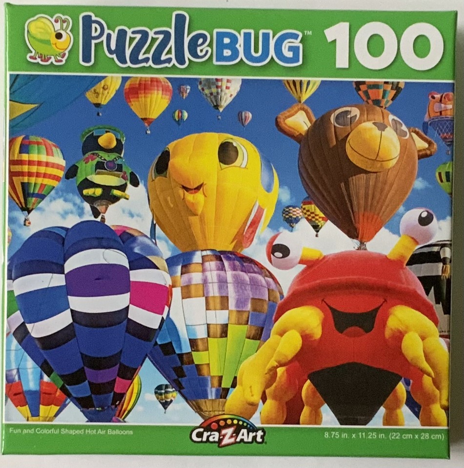 Puzzlebug Jigsaw Puzzle Fun and Colorful Shaped Hot Air Balloons NEW ...