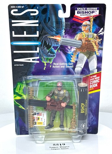 Vintage 1990's Kenner Aliens Space Marine Android BISHOP Figure Mint on ...