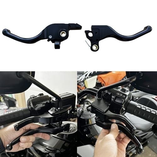 Motorcycle 3 Finger Clutch Brake Lever CNC Short Hand Clutch Brake ...