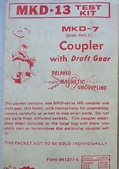 Kadee MKD-13 HO MKD-7 Test Kit Coupler W/Draft Gear | eBay