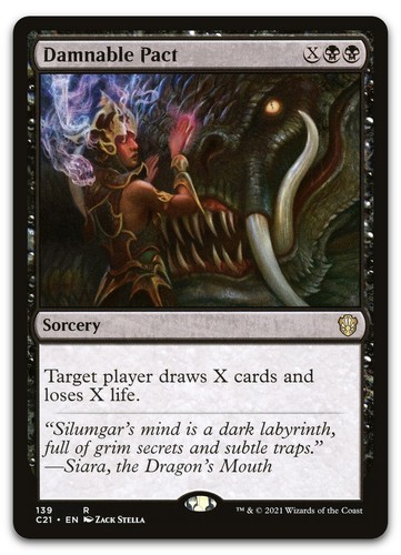 Damnable Pact #139 (NM) Commander 2021 C21 Magic MTG | eBay