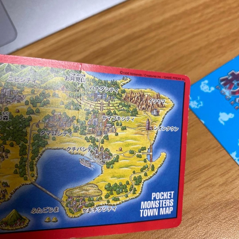 Pokemon red/blue town map carddass | eBay UK