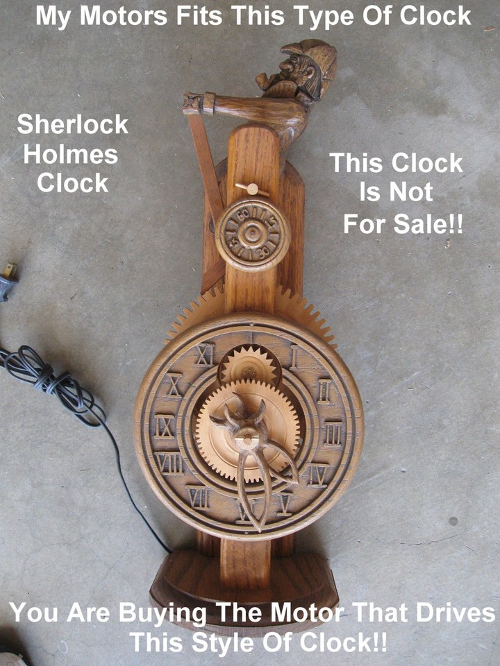 SYNCHRON MOTOR FOR ELECTRIC WOOD GEAR ENCHANTED CLOCK 1 RPM 110v ...