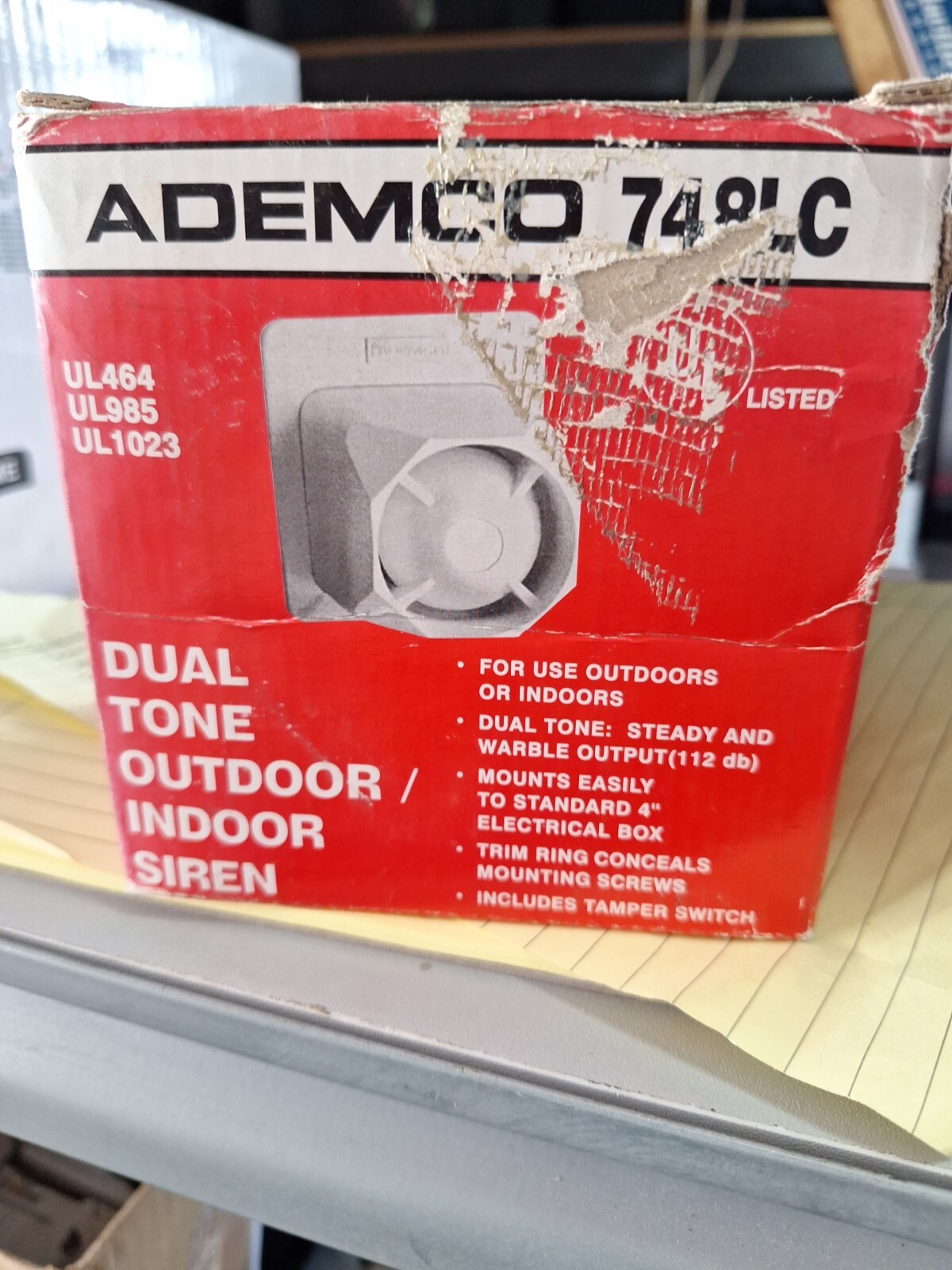 Ademco 748LC Dual Tone Outdoor Indoor Siren 112db Tamper Switch | eBay
