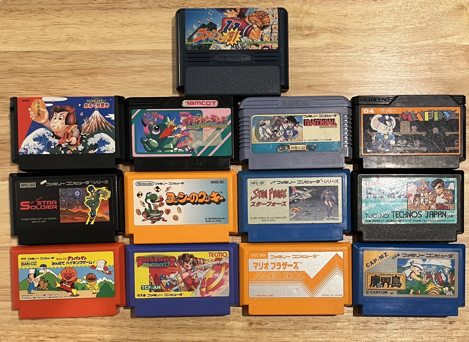 Lot Of 13 Nintendo Famicom Japanese Game Cartridges Only Tested ...