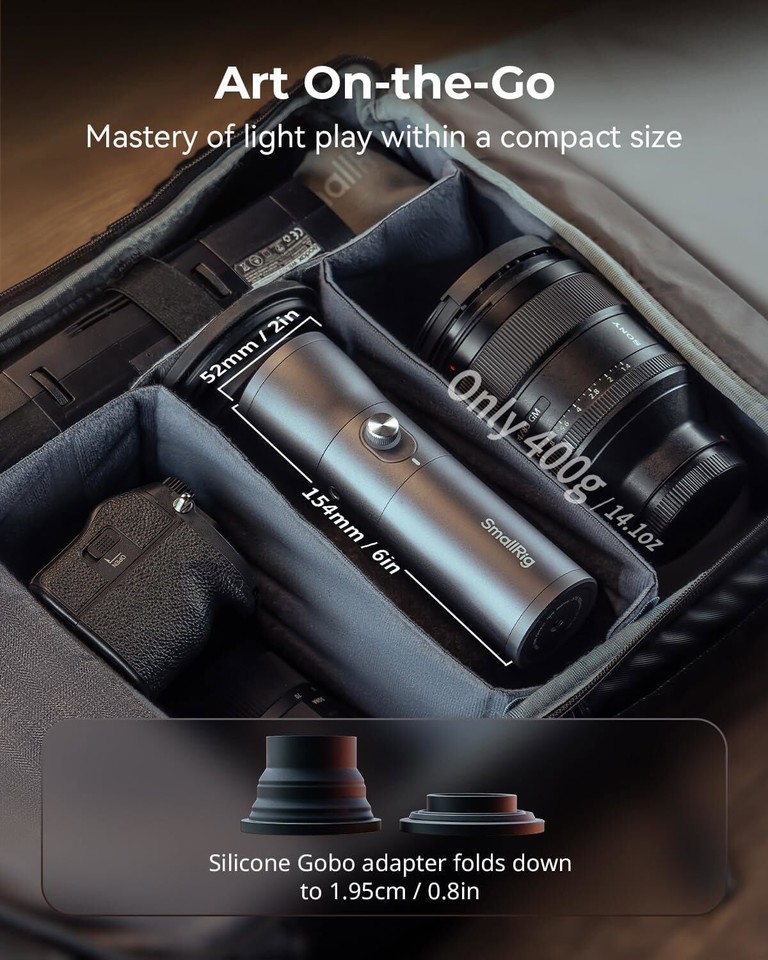 SmallRig RF 10C Portable Hand Focusable LED Video Light with 20 Pcs ...