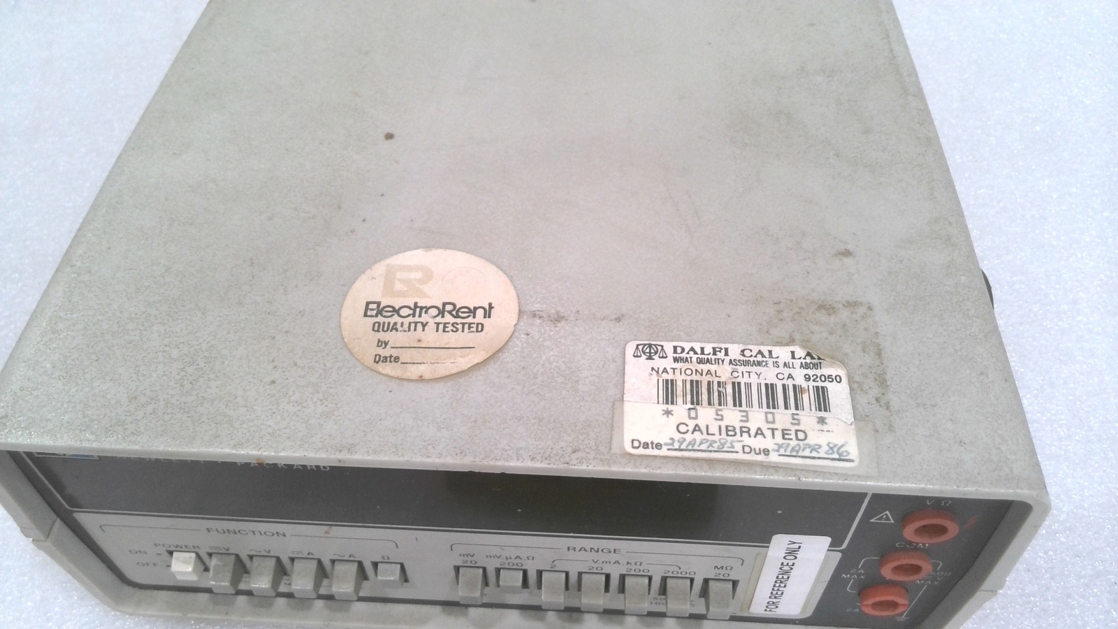 Vintage HP Hewlett Packard 3465B Digital Multimeter Bench Meter for ...