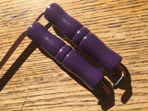 DOWSING RODS PURPLE GLITTER HANDLE FIND WATER LOST ITEMS GET YES AND NO ...