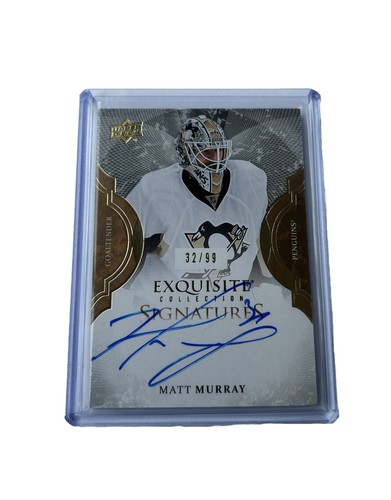 2016-17 Upper Deck Exquisite Matt Murray Signatures Auto 89/99 Penguins ...