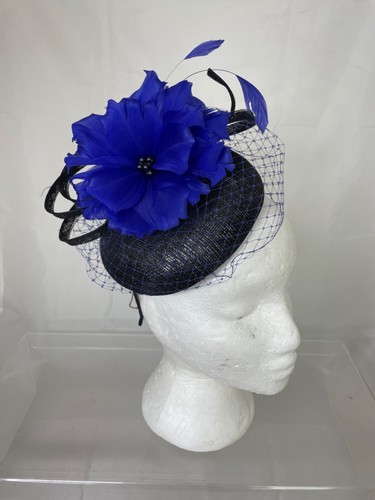 Jacques Vert Hat/Fascinator In Blue & Black. New With Box. RRP £79 ...