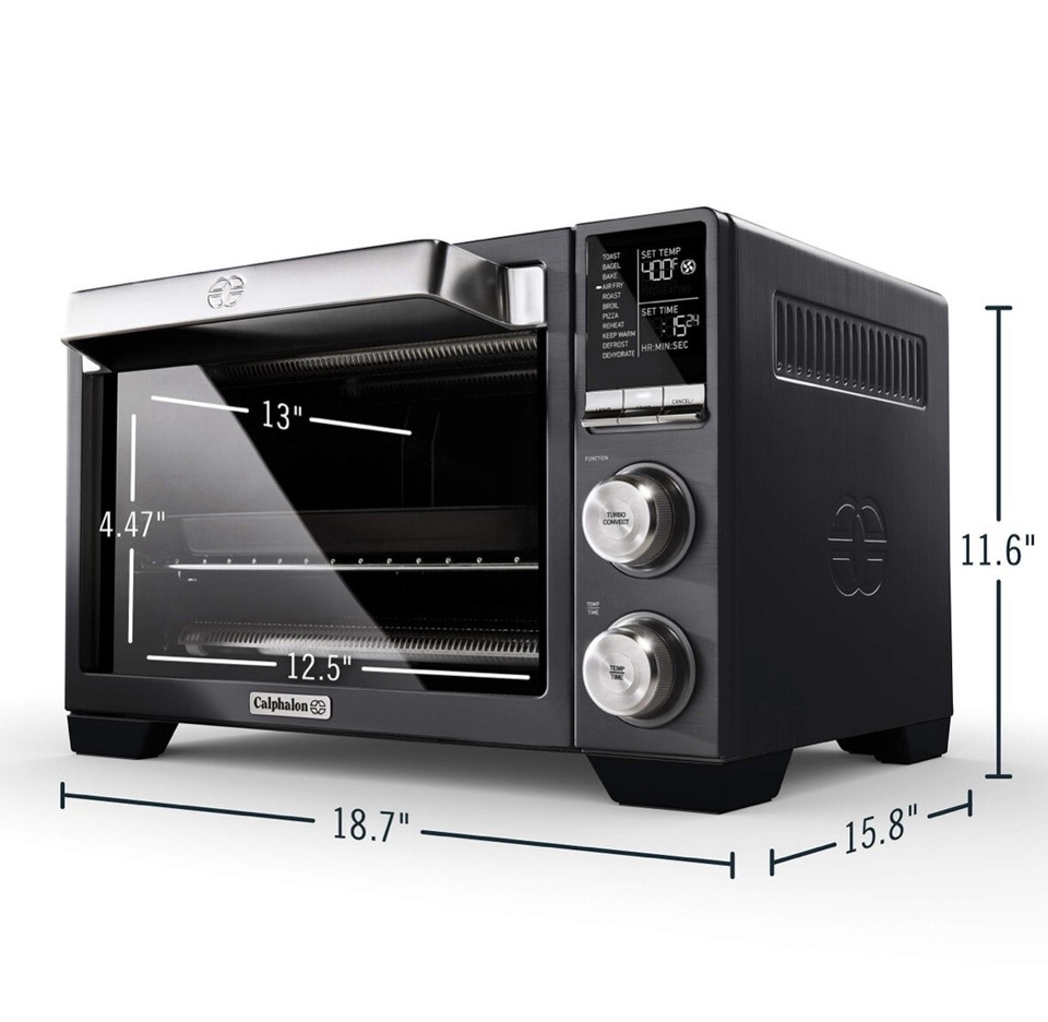 Calphalon Air Fryer Oven 11-in-1 Toaster Oven Air Fryer Combo 26.4 Qt ...