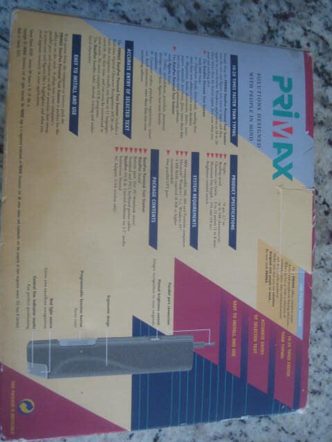 NEW PRIMAX DATAPEN PERSONAL HANDHELD TEXT SCANNER VINTAGE COLLECIBLE ...