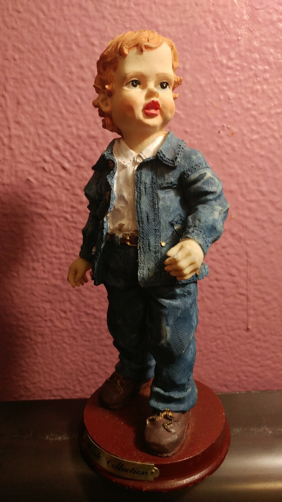 Marlo Classics Collection Boy Figurine Jean Jacket Rustic Vintage Gift ...