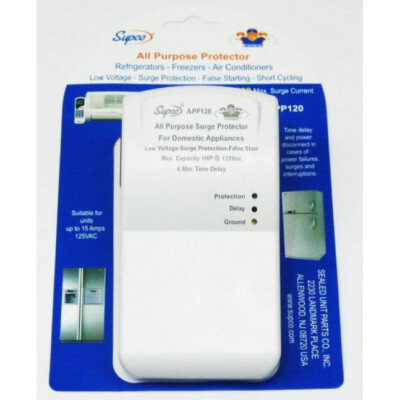 Supco APP120 Surge Protector for Refrigerator, Washing Machine, Dryer ...