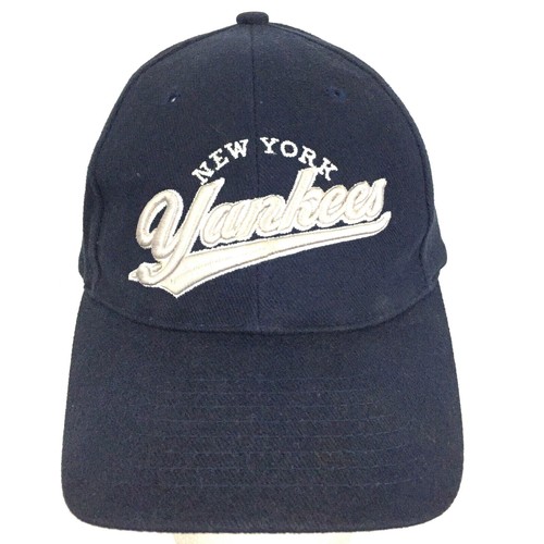 Vtg 90s New York Yankees Cap Spell Out Script Logo NY MLB Baseball Golf ...