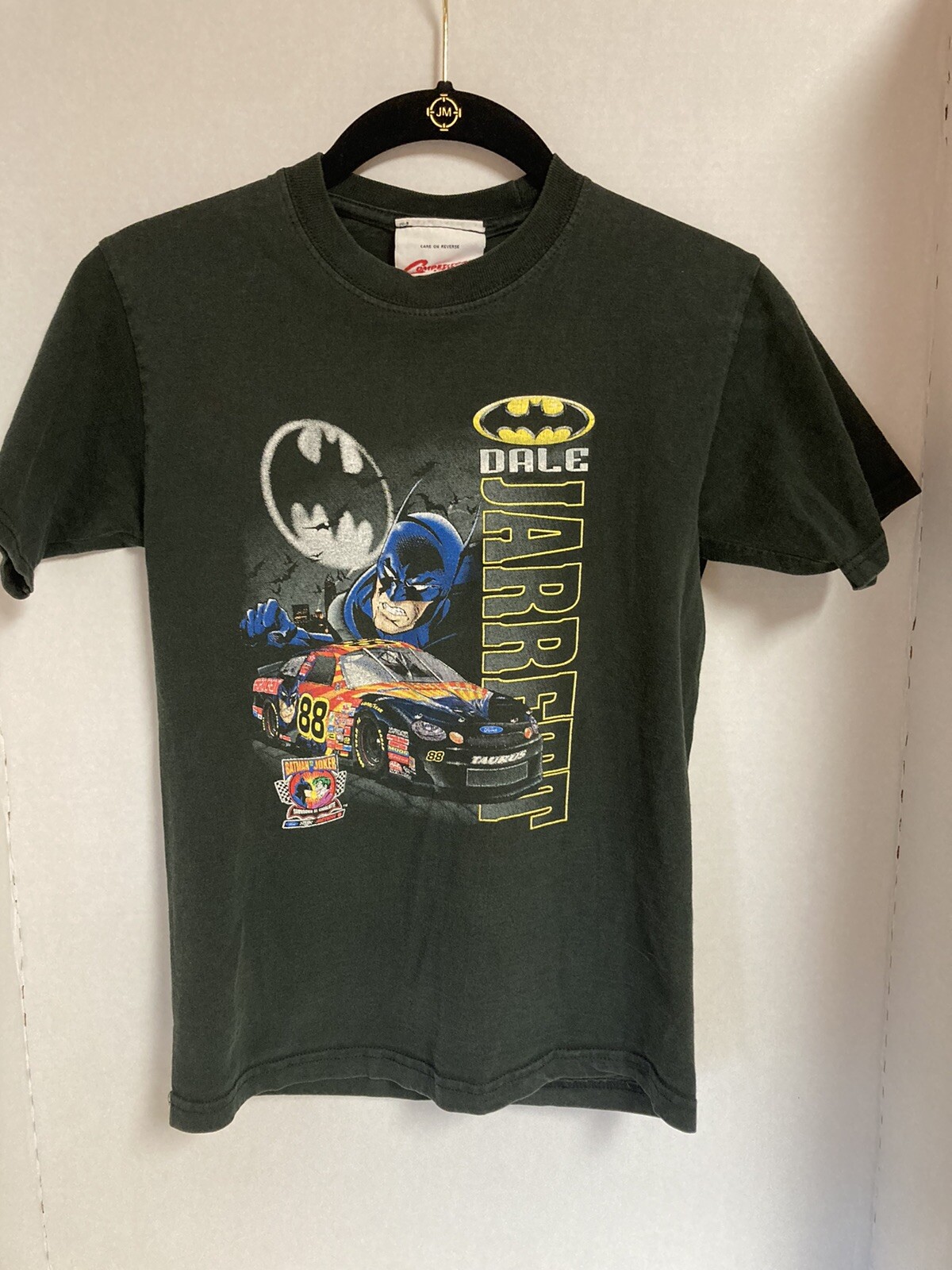 Vtg 1998 Dale Jarrett Batman NASCAR Dbl Sided Racing T-shirt Boys M (10 ...