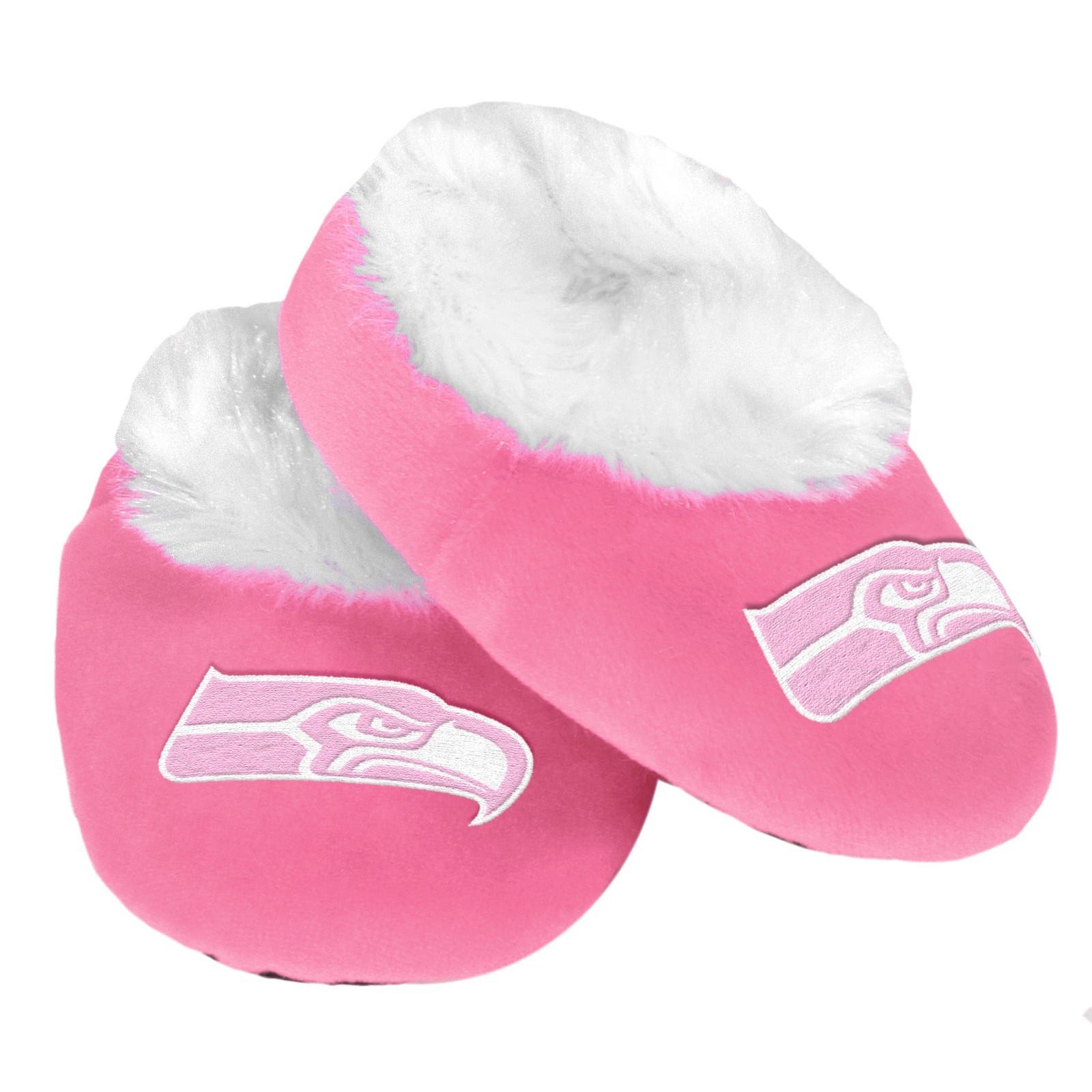 Seattle Seahawks - Pink Infant Newborn Girl Baby Booties Slippers ...