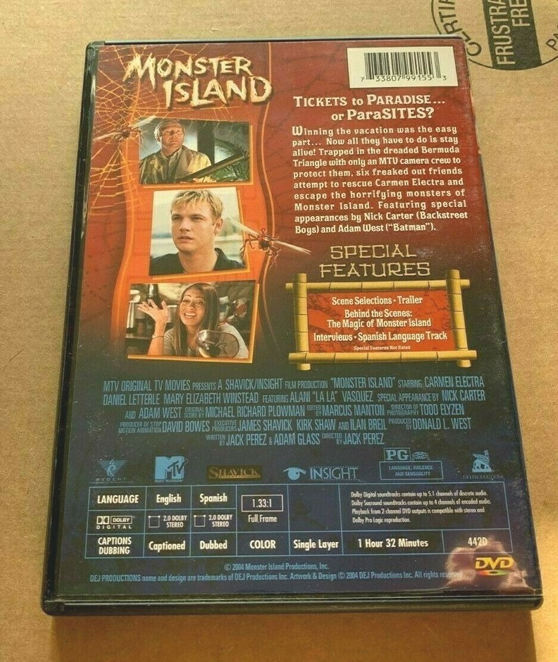 Monster Island (DVD, 2004) Carmen Electra Adam West 733807991553 | eBay