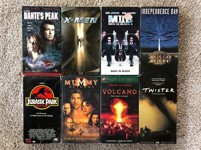 Lot of 8 VHS Box Office Action Adventure Suspense Natural Disasters ...