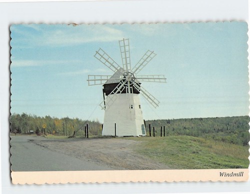 Postcard Windmill Lake Superior Circle Route South Shore Drive USA | eBay