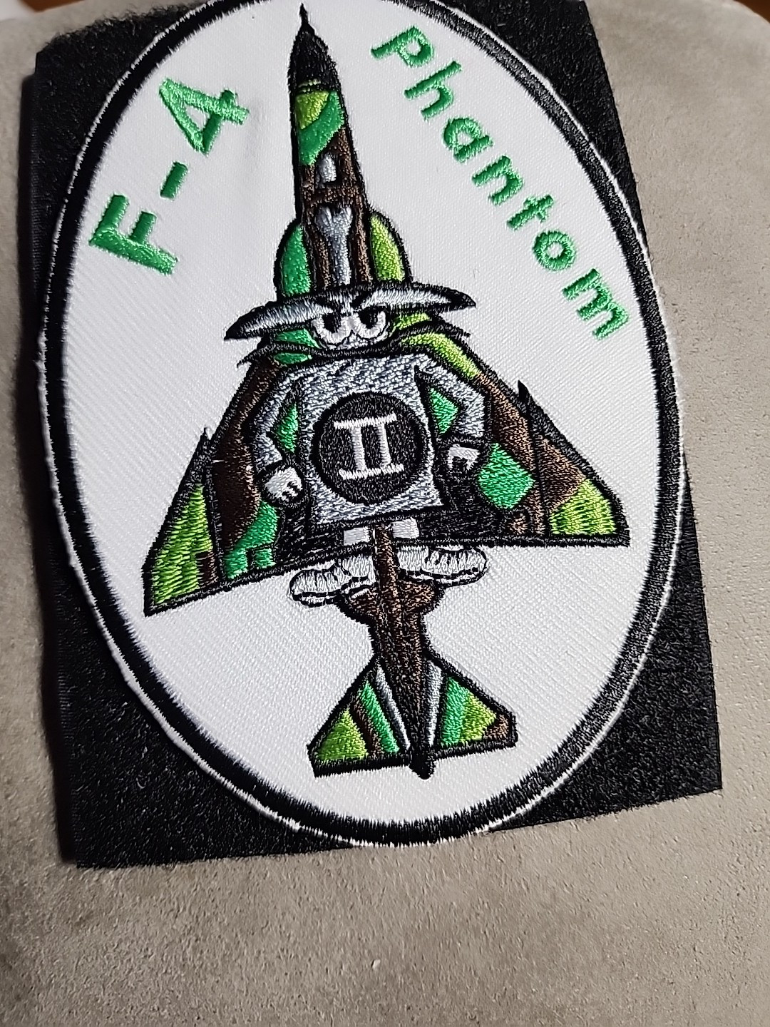 F-4 Phantom II Aircraft Patch Embroidered Iron-On Patch Emblem Black ...