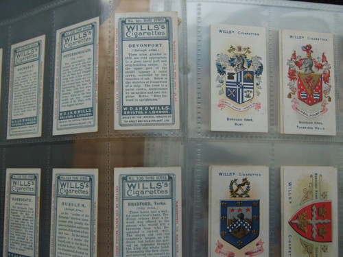 ONE COMPLETE SET CIGARETTE CARDS WILLS BOROUGH ARMS 3RD SERIES RED CLAUSE | eBay UK