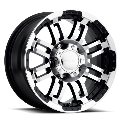 15X7.5 Vision Off Road 375 Warrior 5x120.7 Black Machined Wheel Rim ...
