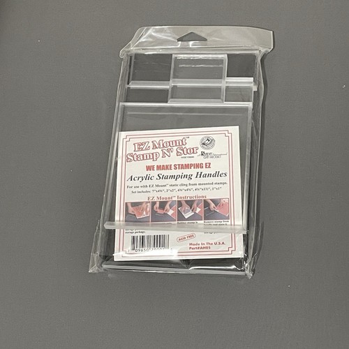 NEW EZ Mount Stamp N Stor Acrylic Stamping Handles AHO5 Paper Craft Art ...