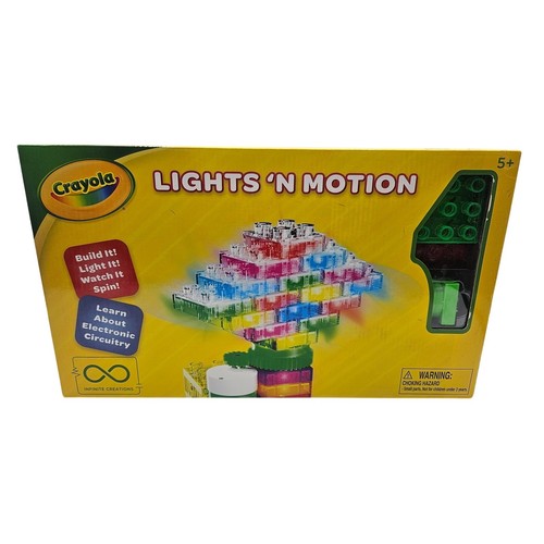 Crayola Lights and Motion 25 Piece Building Blocks Light Sculpture NEW ...