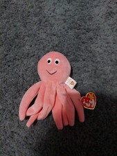 Inky the Octopus - Grey, No Mouth - Beanie Babies - Beaniepedia