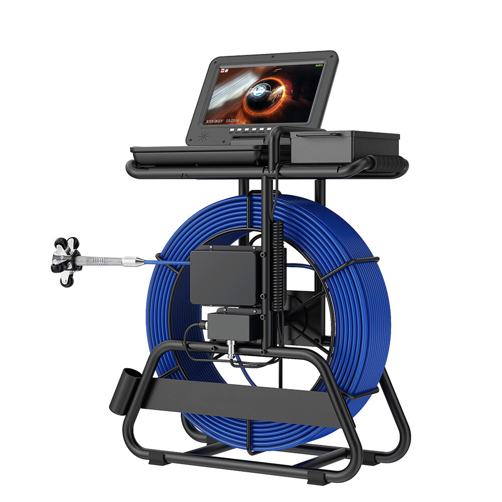 Sewer Pipe Inspection Camera+512HZ Self-leveling Camera 7C cable brake ...