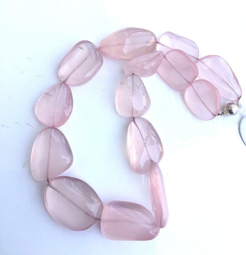 Rose Quartz Smooth Tumbles Natural Gemstone | eBay
