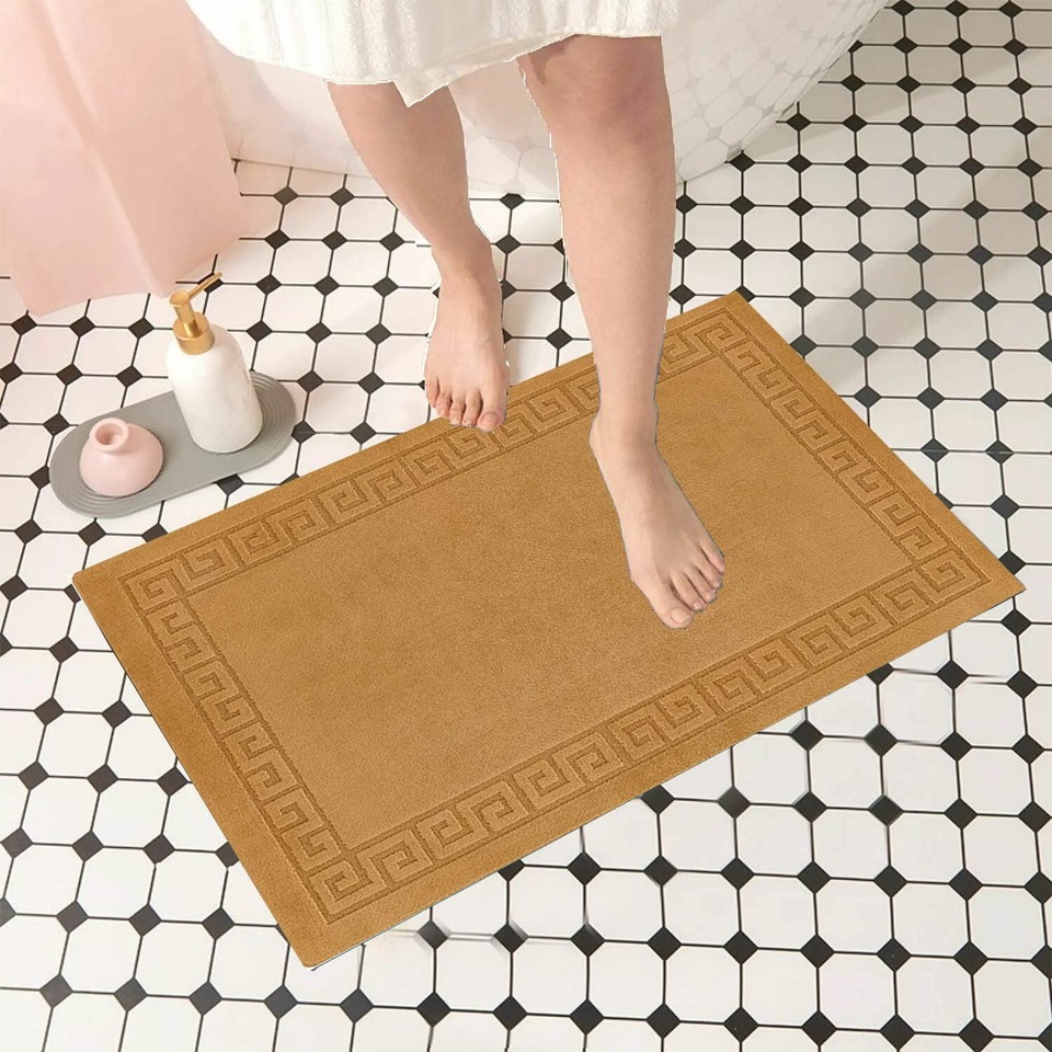 Non Slip Bath Mat Extra Large Bathroom Rugs Water Absorbent Toilet ...