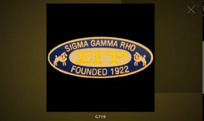 Sigma Gamma Rho SGR Oval Founders Pin W/Mascot | eBay