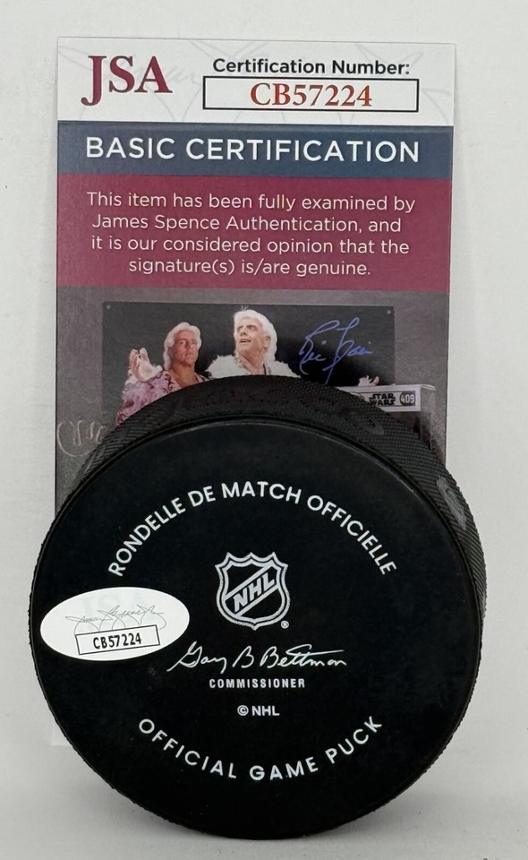 Jared Spurgeon signed Minnesota Wild Official Game Puck autographed JSA ...