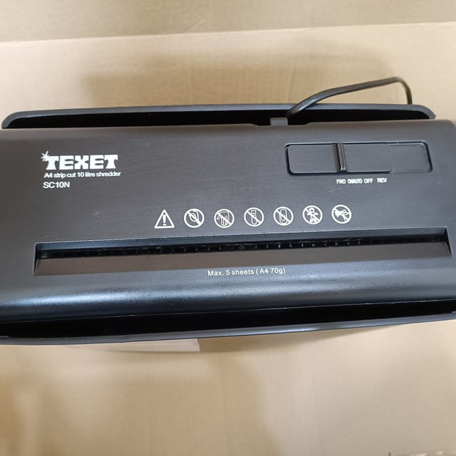 teXet 5 Sheet A4 Strip Cut Shredder SC10N online kaufen | eBay