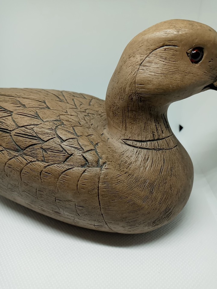 Vintage U.S.A.Carved Wood Duck, Hunting Decoy. Natural. American Rustic ...