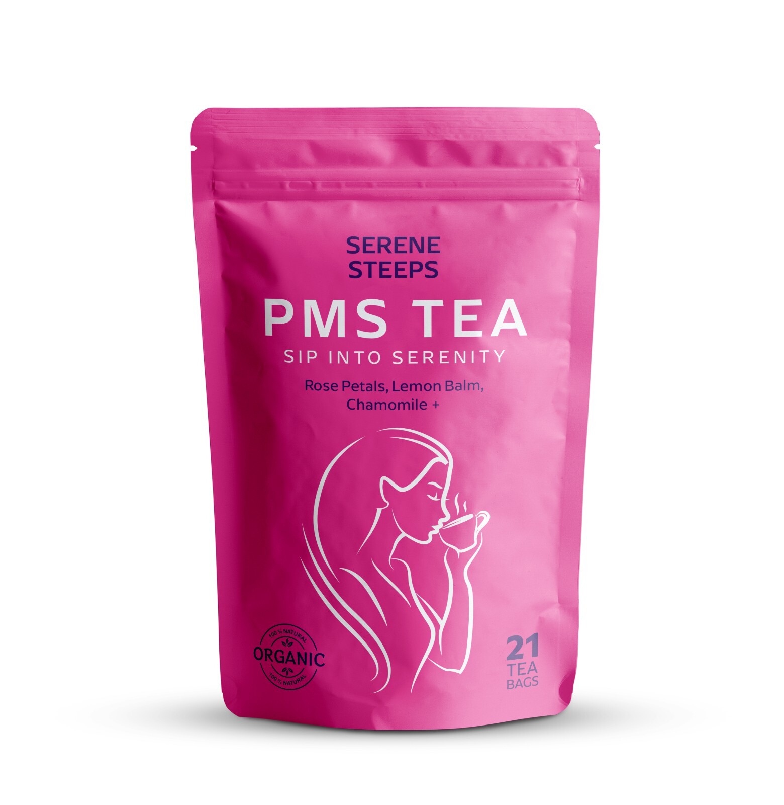 PMS Tea - Serene Steeps PMS Tea for Period Wellness and Relief from PMS ...